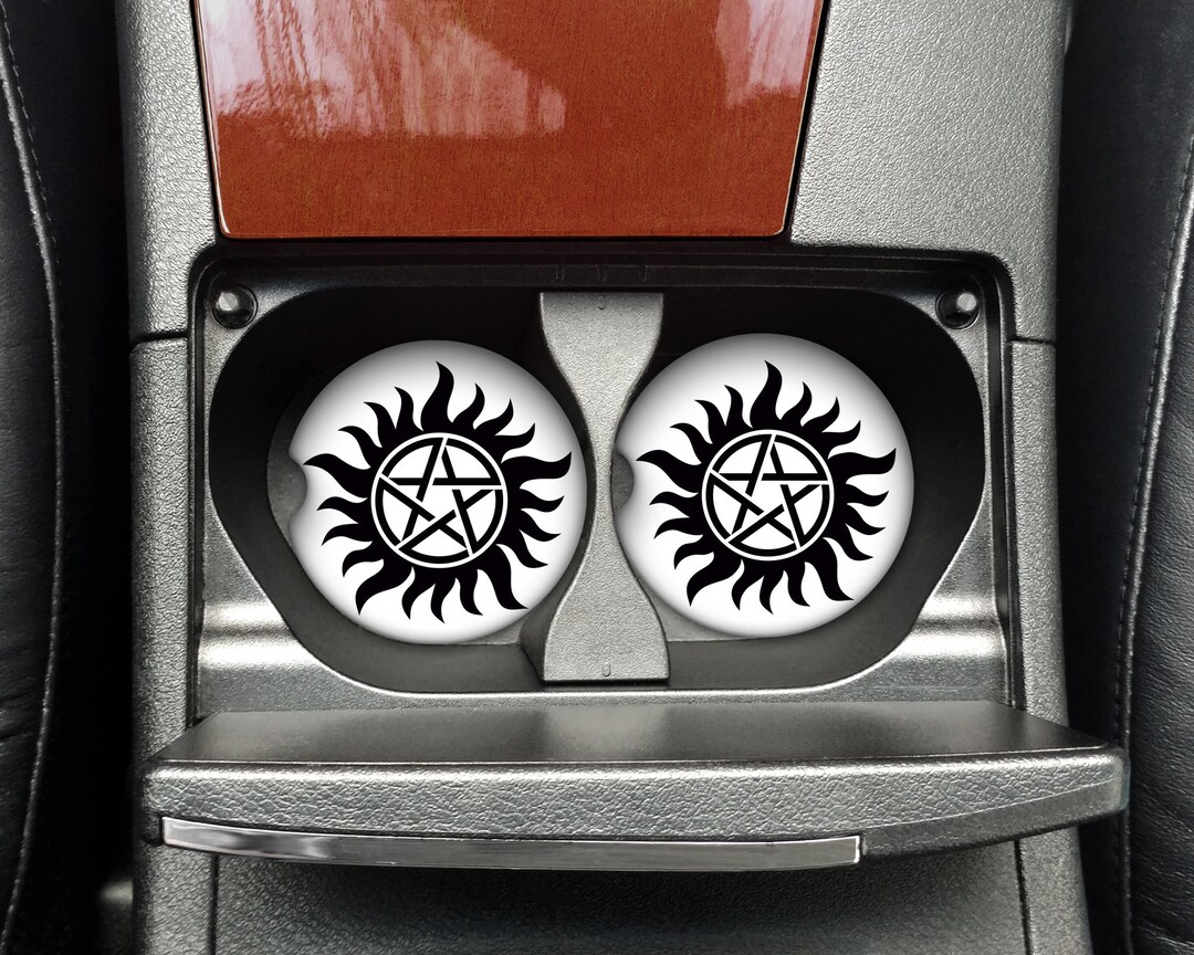 Supernatural Ceramic Car Coaster Set - Etsy
