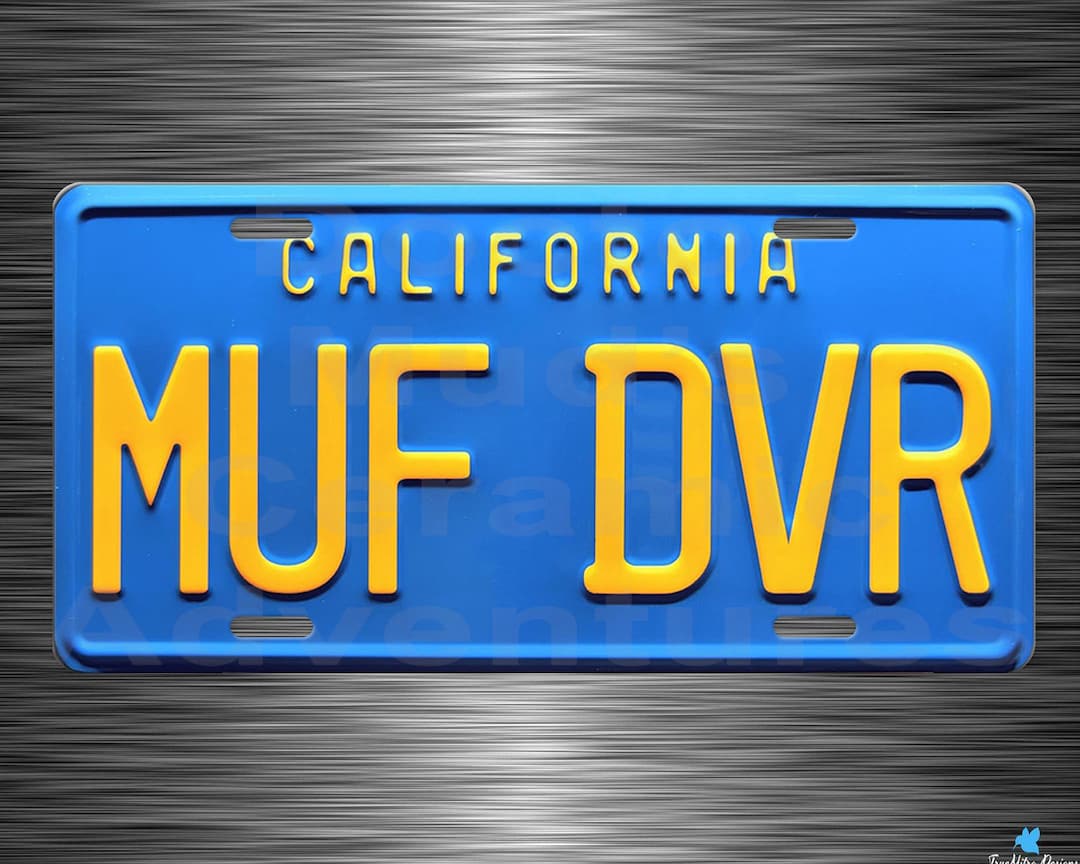 Funny MUF DVR Metal License Plate -read Description Before Ordering! - Etsy
