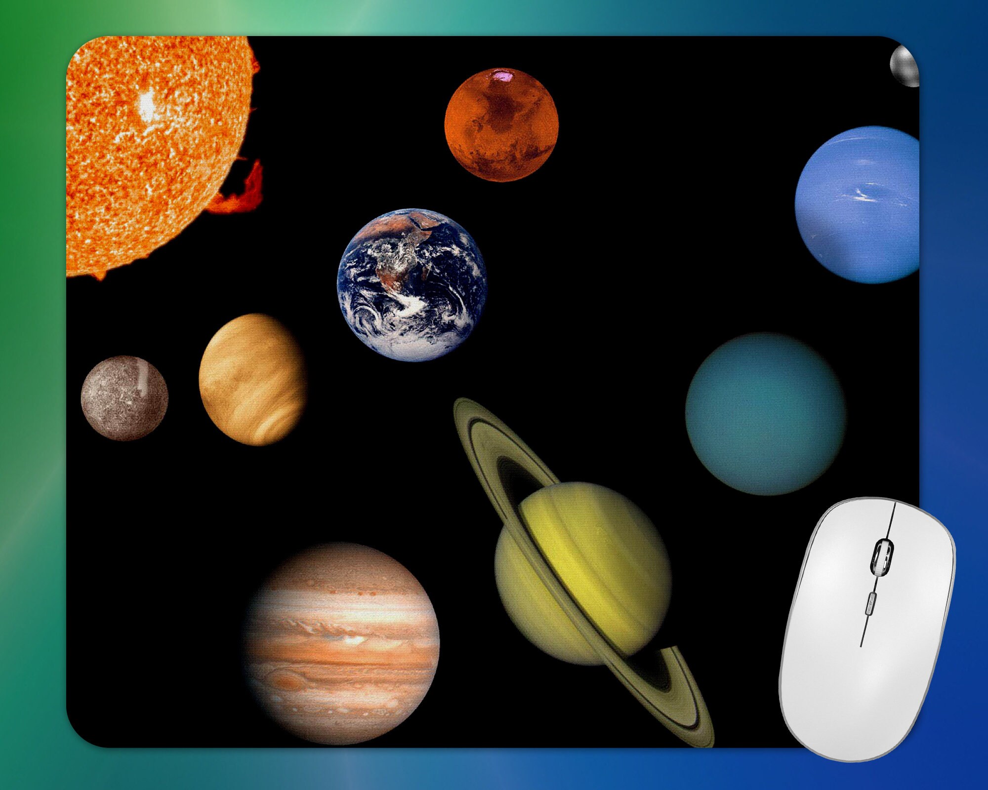 Planets of the solar system Mouse Pad | Etsy