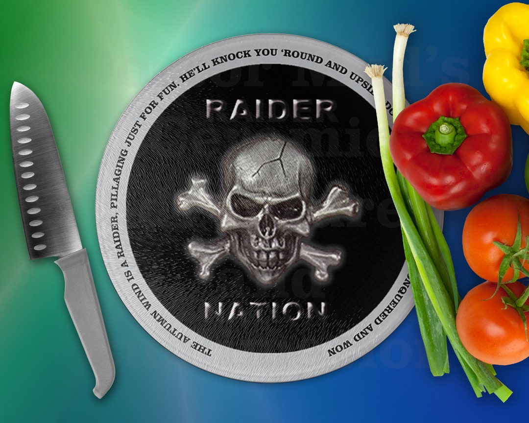 The Autumn Wind is a Raider Round Glass Cutting Board or Trivet. - Etsy