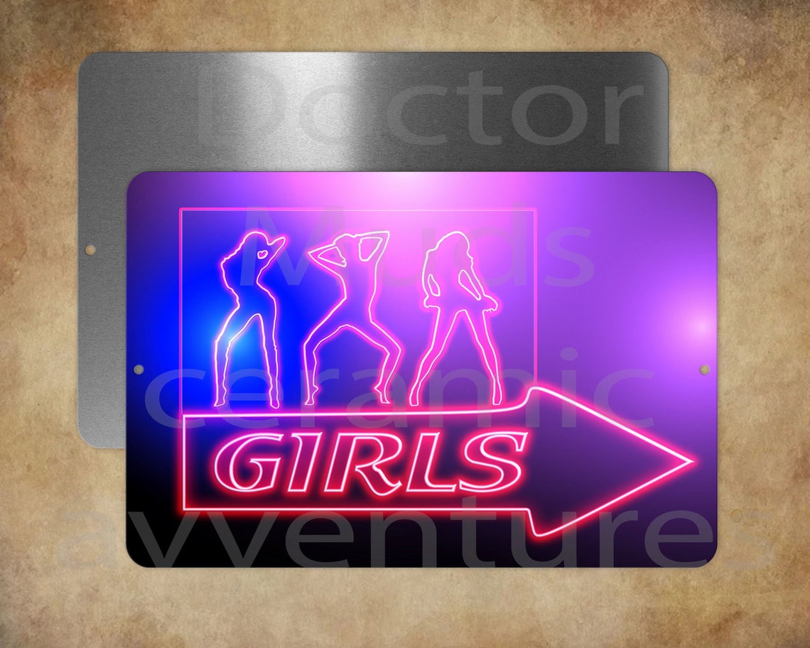 Girls Go Go Dancing Strip Club 8 X 12 Metal Sign - Etsy