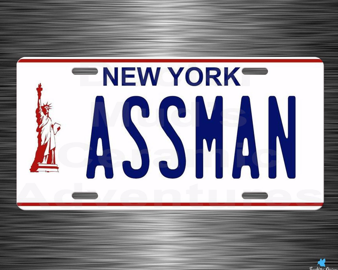 New York Seinfeld Kramer ASSMAN Proctologist Metal License Plateread ...