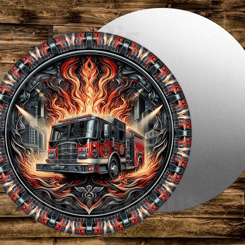 Firefighter Wreath - Etsy