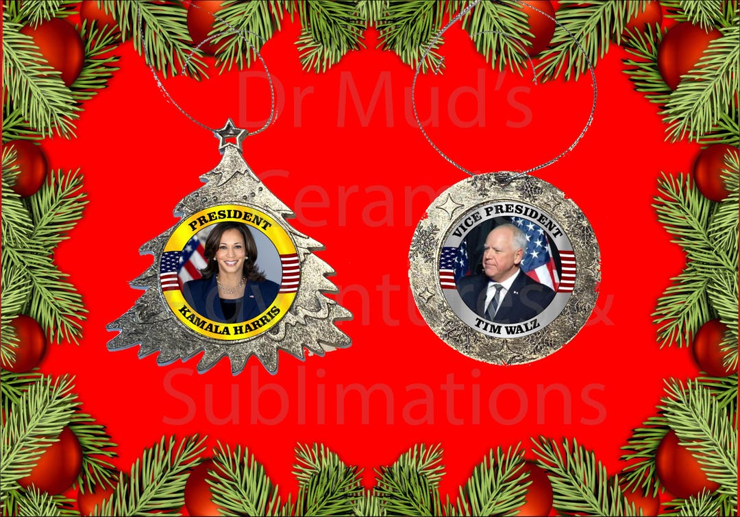 Kamala Harris Tim Walz President and Vice President Pretty Christmas ...