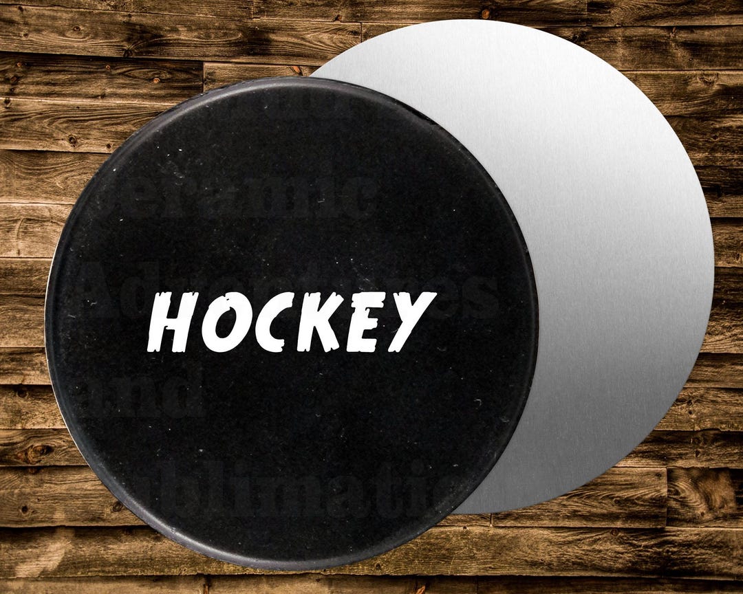 Metal Round Sign HOCKEY Players Puck Wreaths Crafts & Miniatures ...