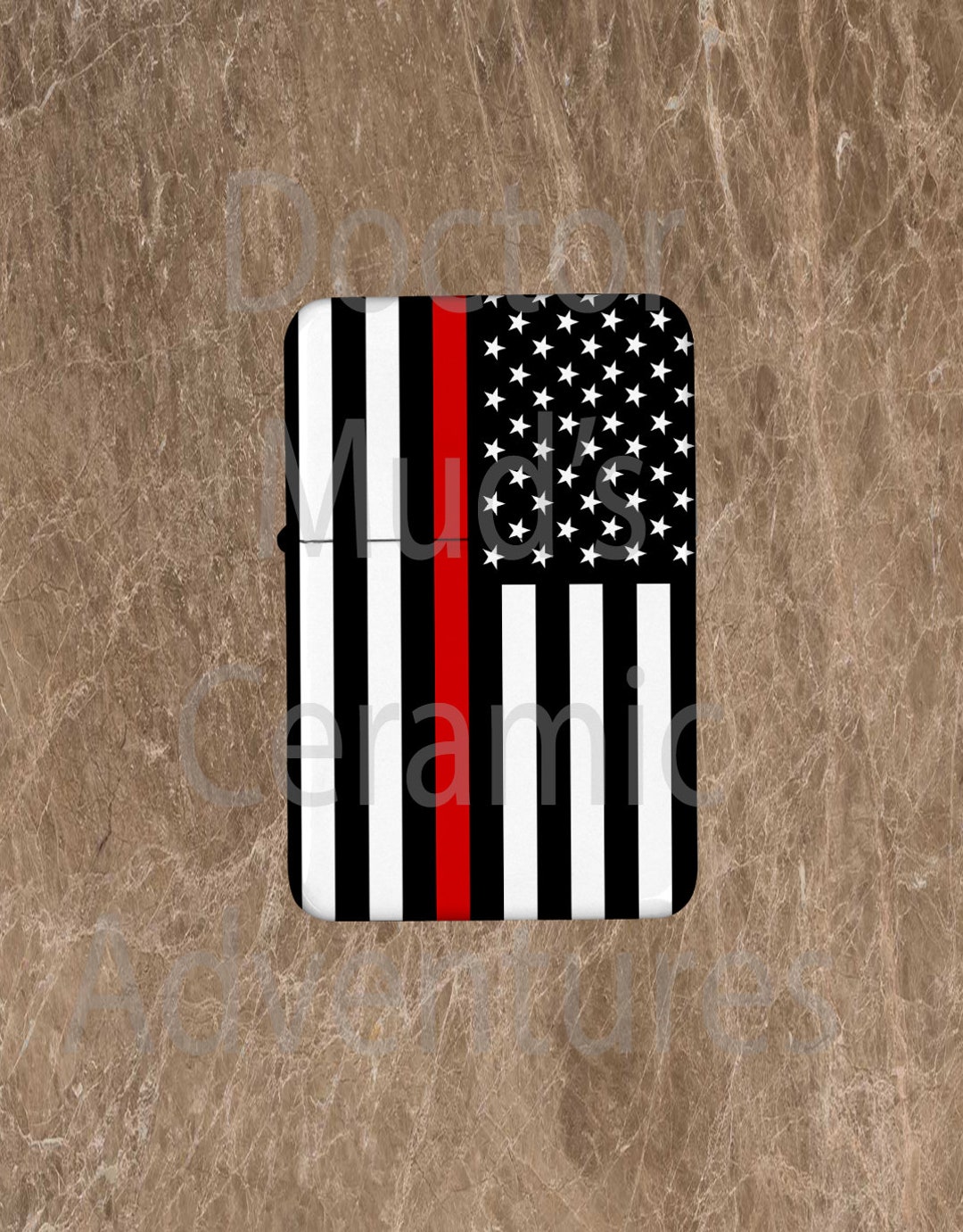 Thin Red Line Firefighters Lighter - Etsy