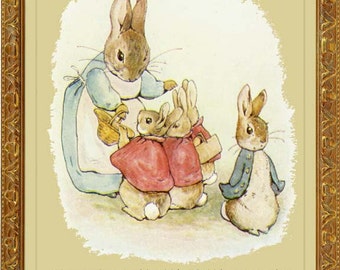 Botanicals Bird print reproductions Peter Rabbit by PosterPlace