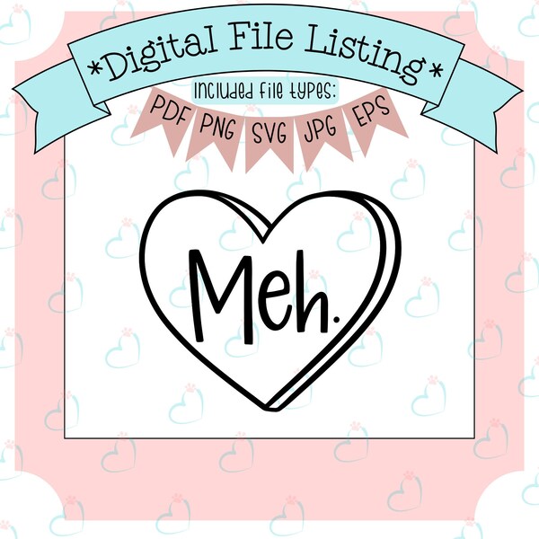 Meh Print - Etsy