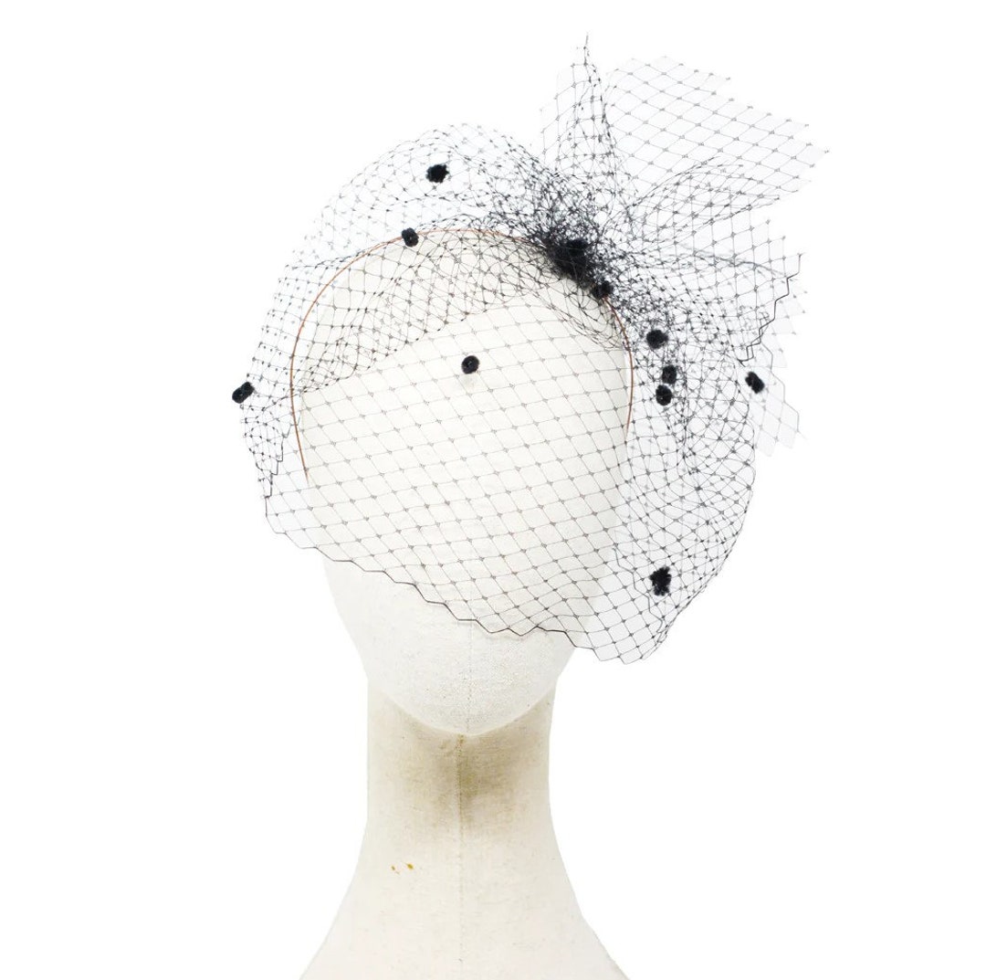 Headband With Veil for Wedding. Head Wrap Headbands. Headband With Net ...