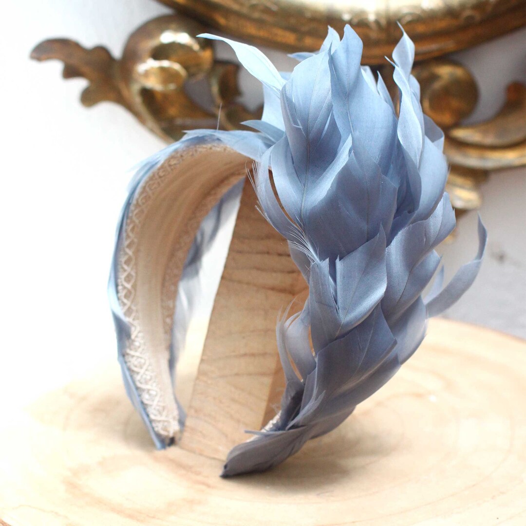 Wedding Headband. Guest Headband. Feather Headband. Jewel Headband ...