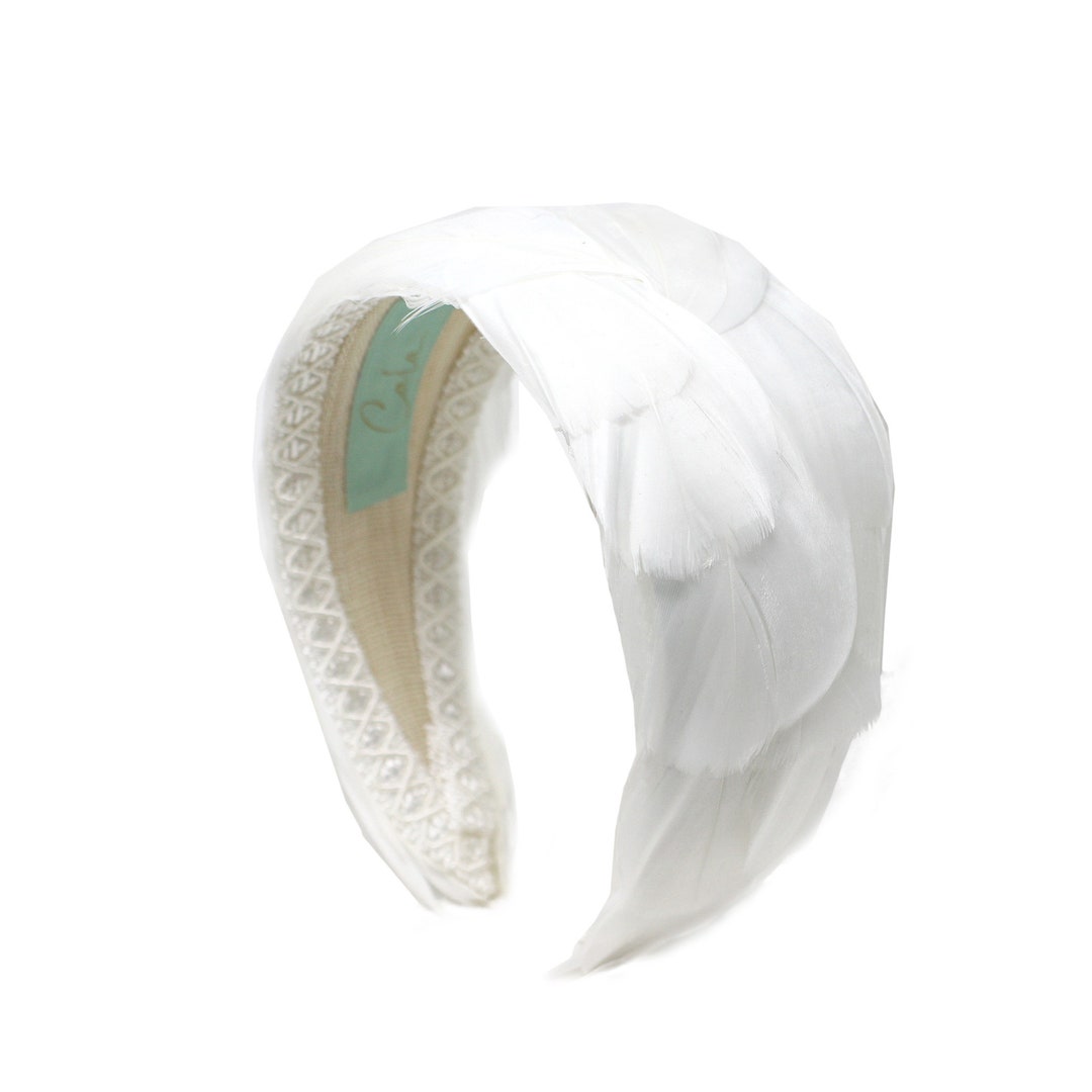 Headband With Feathers. Headdress With Feathers. Wedding Diadem ...