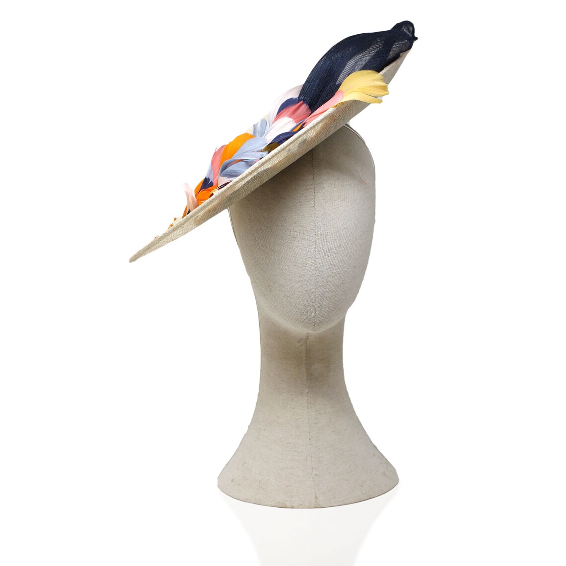 Chic Feather Headdress for Weddings, Ascot, Derby Events, Statement ...