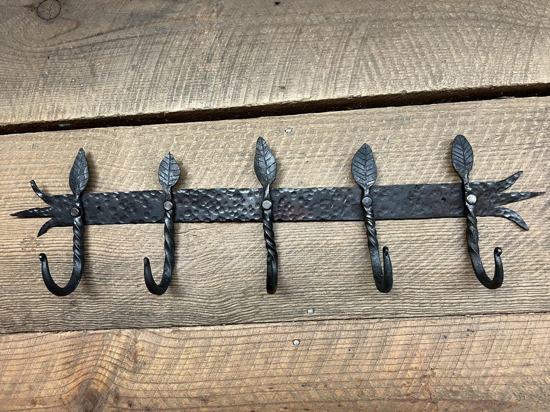 Hand Forged Custom Coat Rack-wall Mounted - Etsy