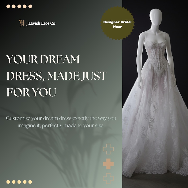Custom Basque Waist Wedding Dress - Made to Measure Corset Gown | Dress ...