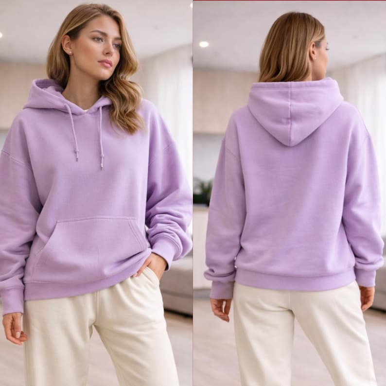 Oversized Hoodie Sewing Pattern – Relaxed Fit Hoodie PDF • Cozy ...