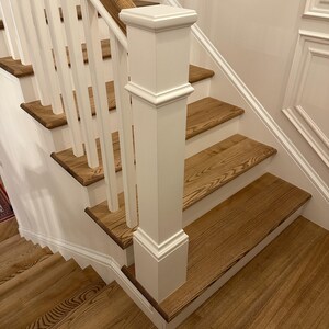 Solid Wood Stair Newel Posts – White Painted – Single or Set - Etsy