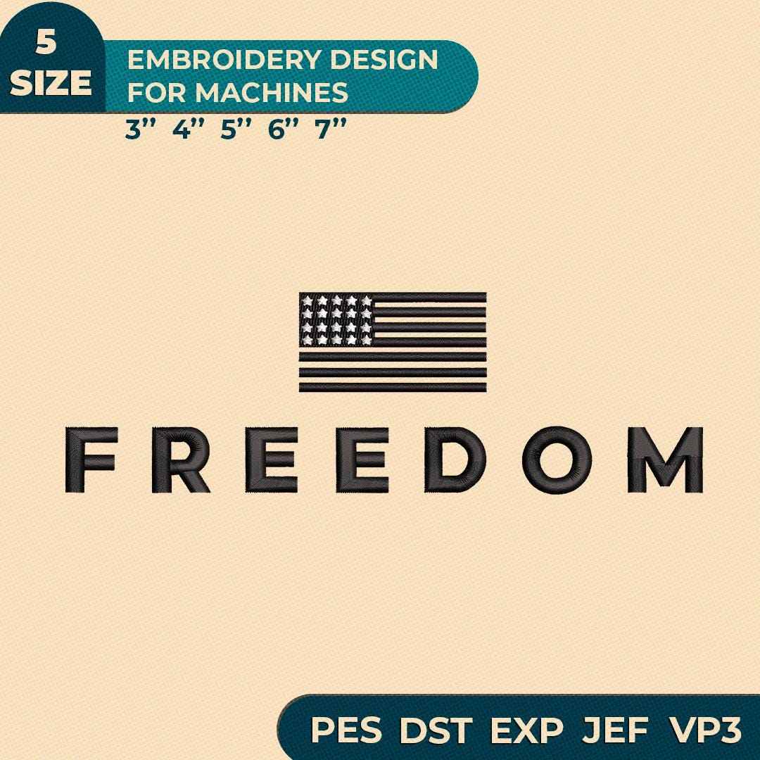 Freedom Embroidery Design Charlie Embroidery Kirk File, MAGA Merch ...