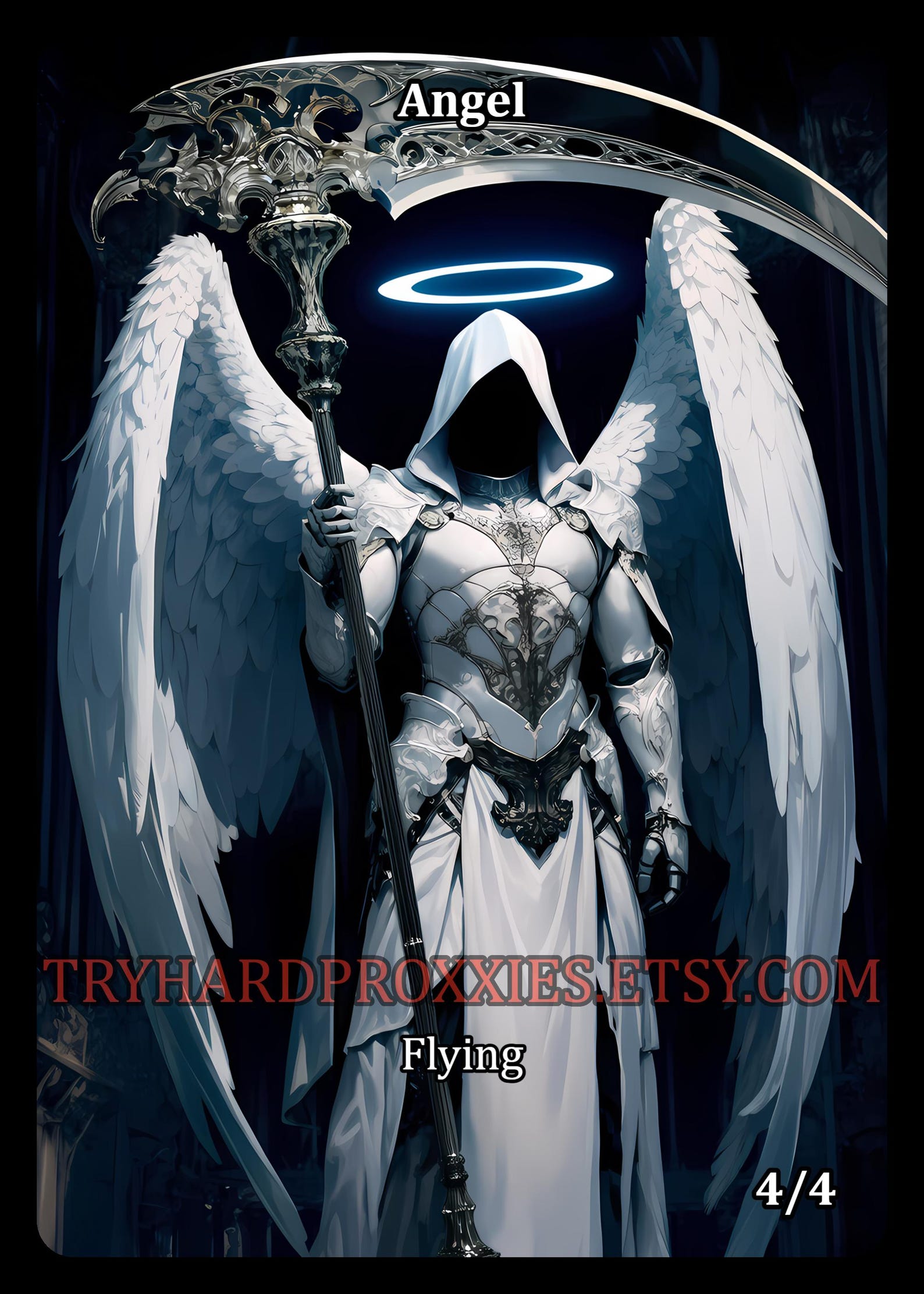 4/4 Angel [flying] Token (double Sided) - Custom Playtest Card - Etsy