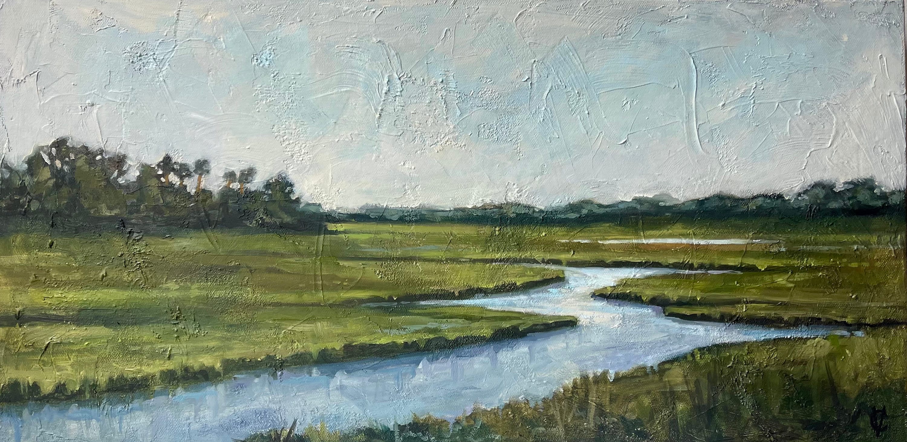 Original Oil Lowcountry Marsh Painting Coastal Decor - Etsy