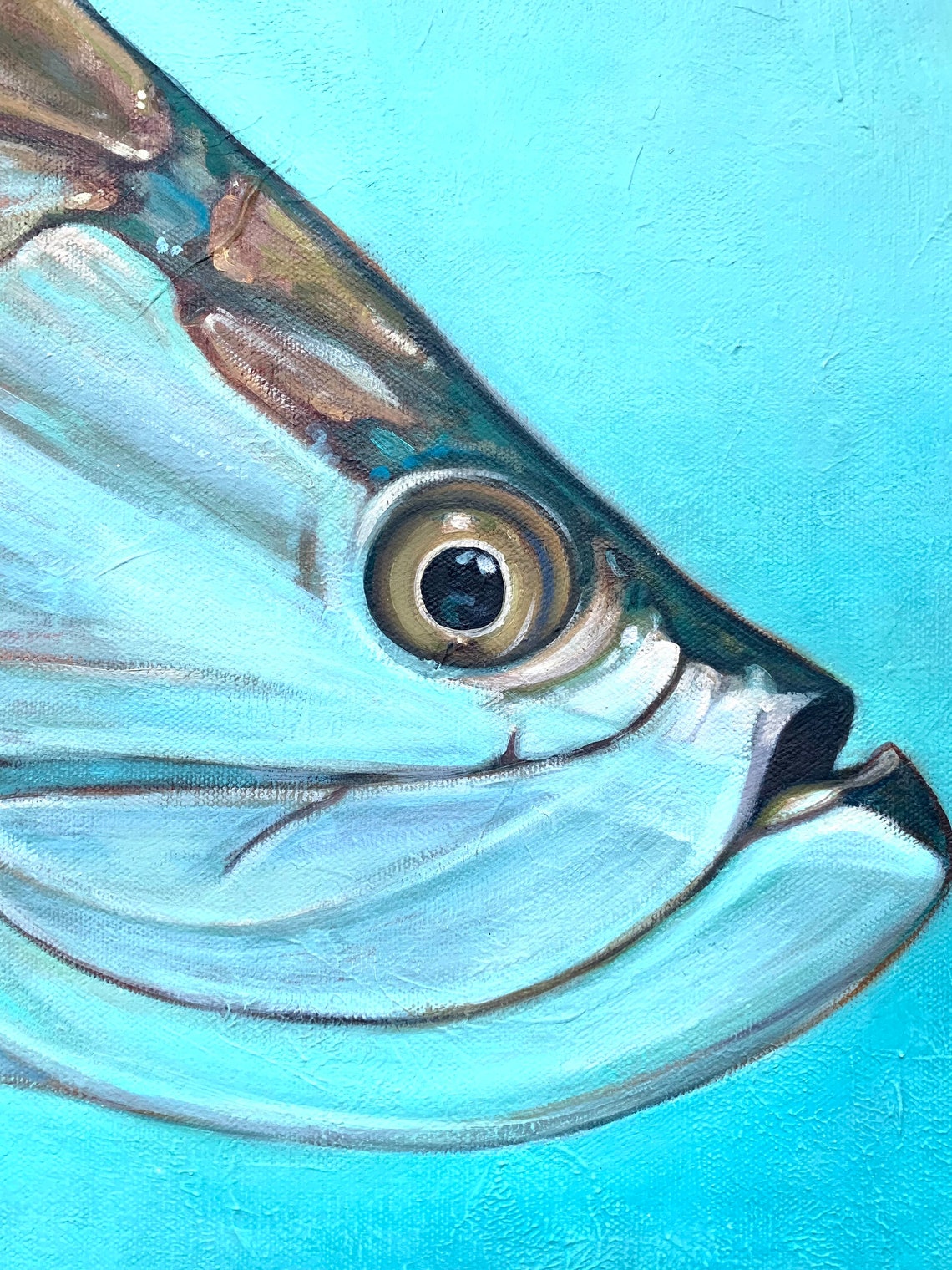 Tarpon Original Oil Painting, Fish Wall Decor,coastal Art,nautical Art ...