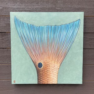 Original Oil Redfish Tail Painting - Etsy