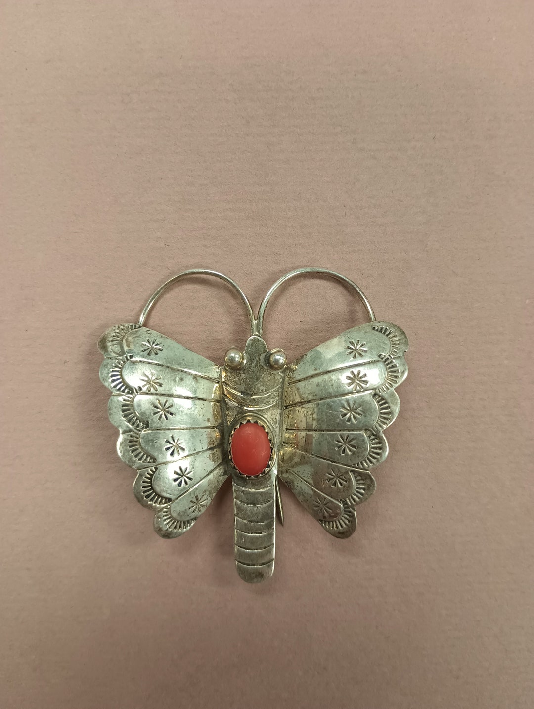 Native American Navajo Sterling Butterfly Brooch - Etsy
