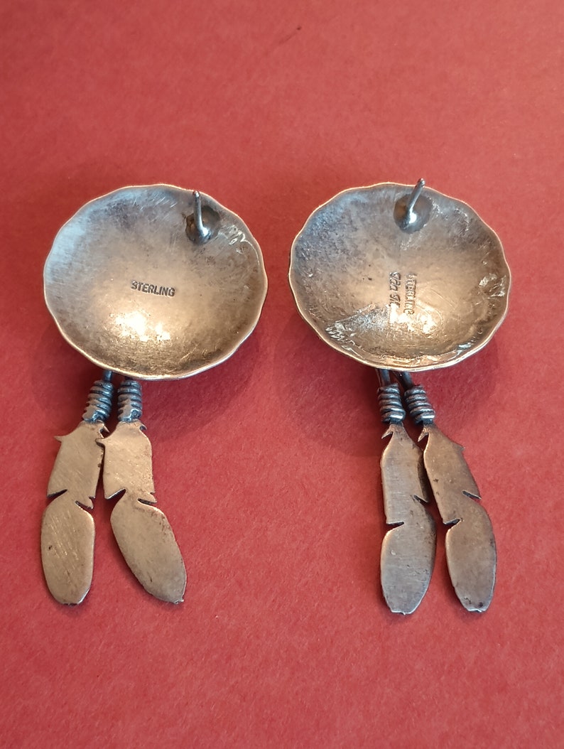 Ida Morgan Signed, Native American Turquoise Silver Earrings - Etsy