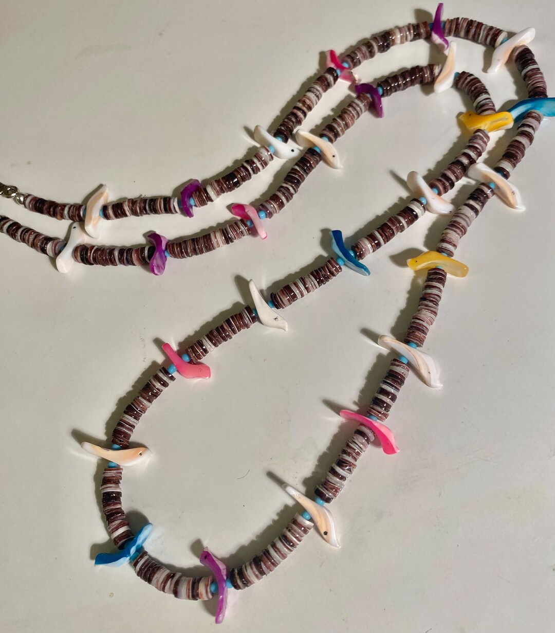 Native American Zuni Design Colorful Fetish Bird Necklace - Etsy