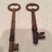 Vintage Long Brass Keys - Etsy