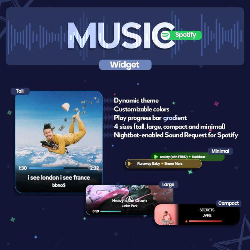 Music Obs Widget - Etsy