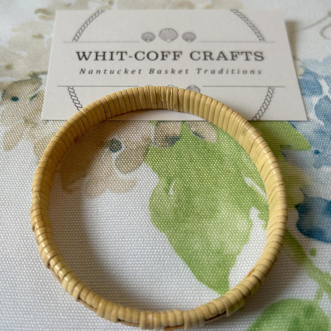 Nantucket Bracelet Bangle – Woven Rattan Basket Bracelet | Coastal ...
