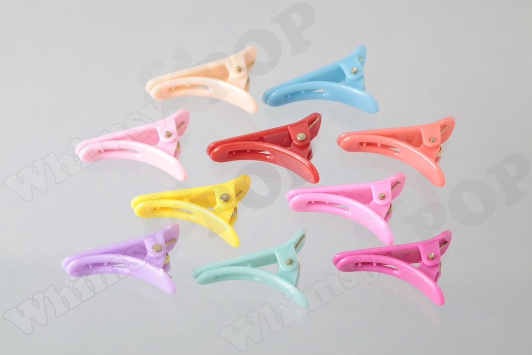 1 Inch Hair Clips, 30mm Alligator Clips, Opaque Colorful Hair Clips ...