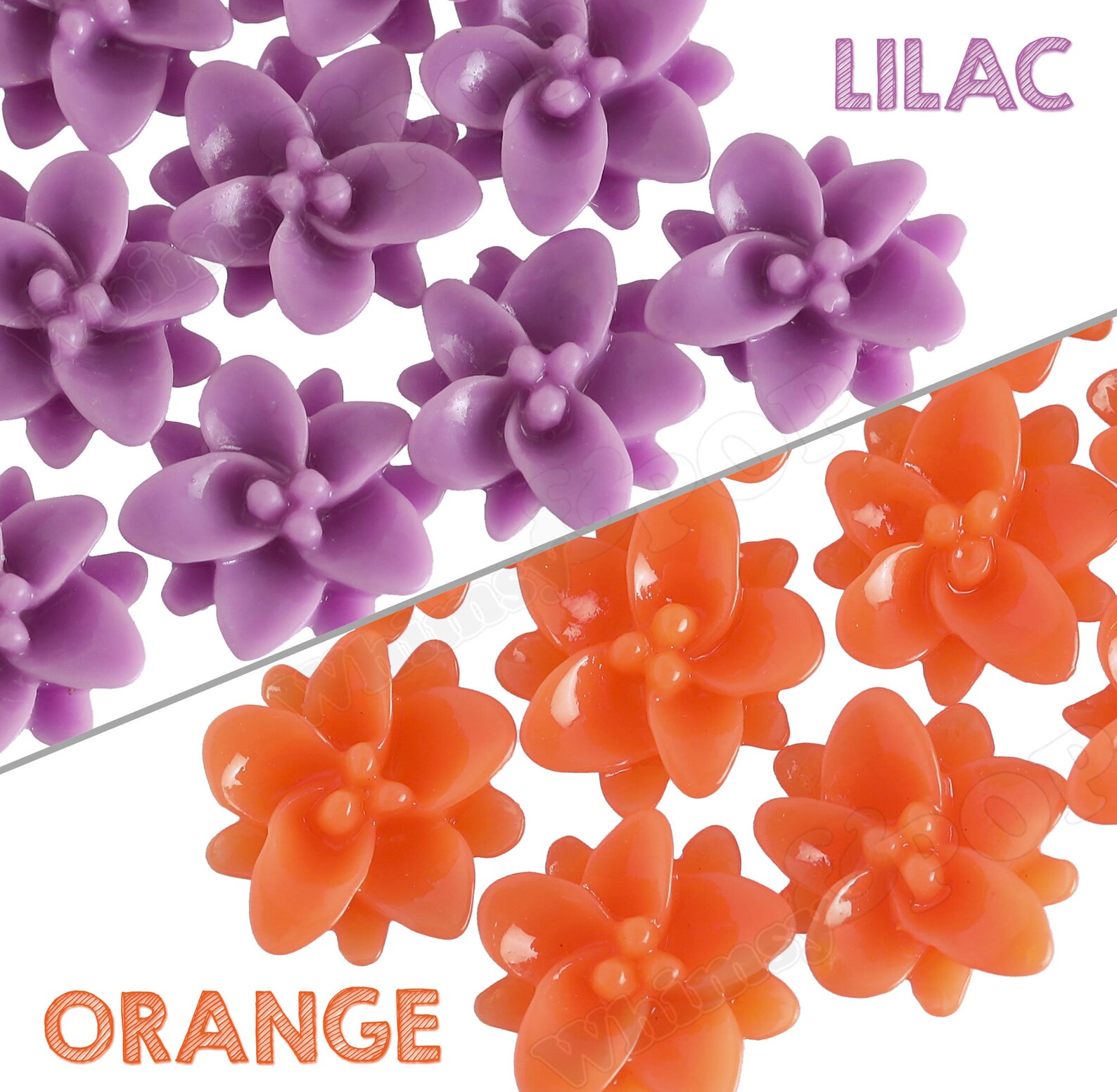 12MM Flower Cabochons Lotus Flower Resin Cabochons Flower | Etsy