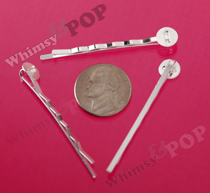 100 Pack 52mm Platinum Silver Bobby Pins Bobby Pin Blanks | Etsy