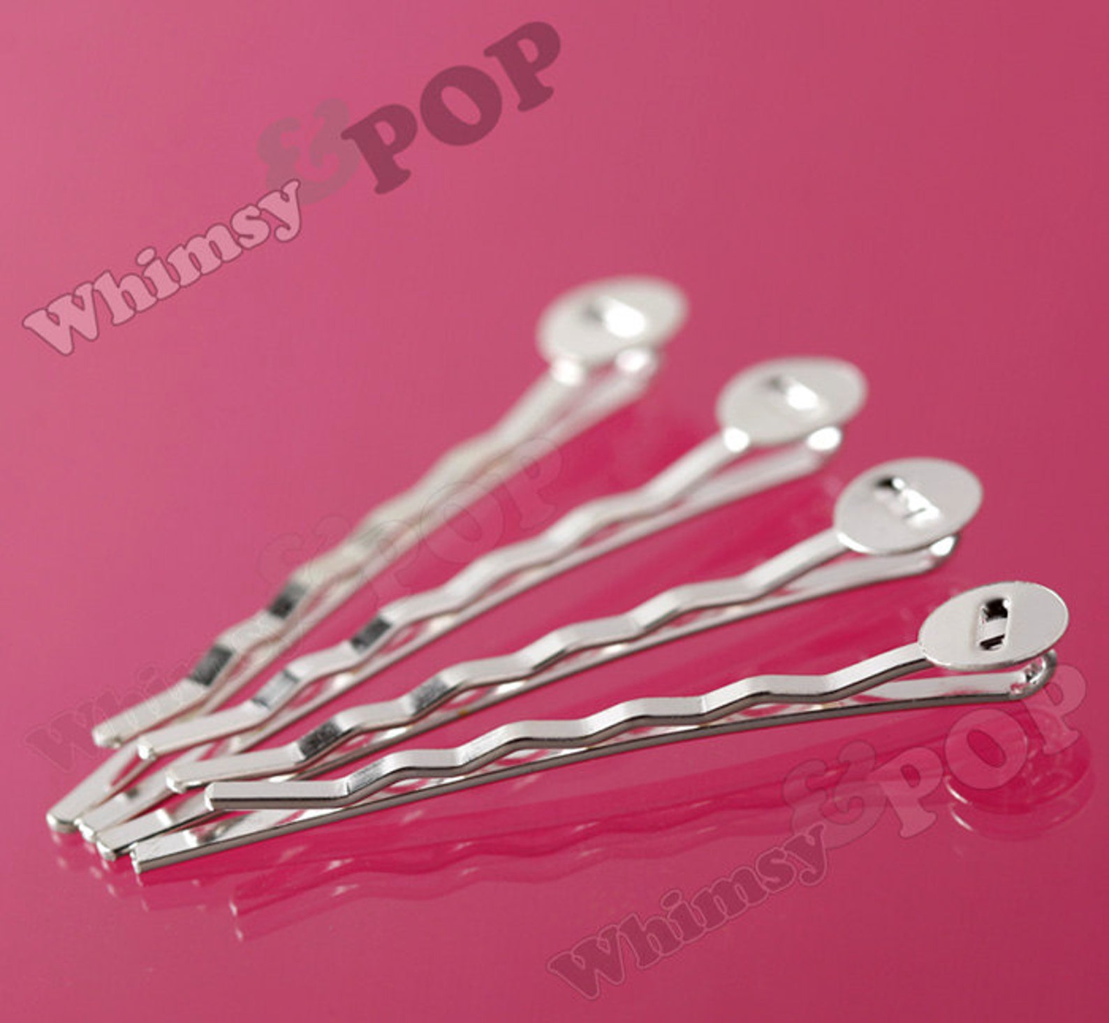 100 Pack 52mm Platinum Silver Bobby Pins Bobby Pin Blanks | Etsy
