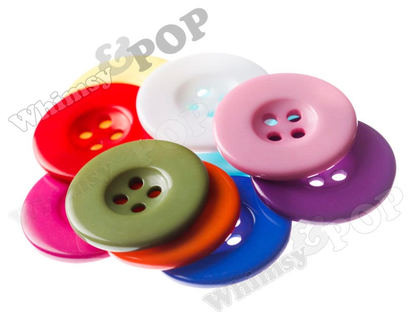 30mm Buttons Resin Color Buttons Sewing Buttons Round - Etsy