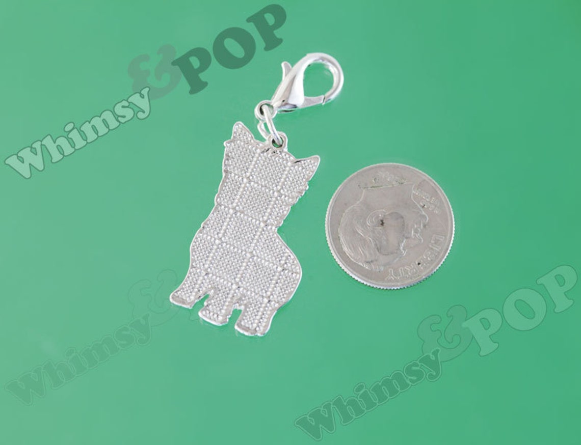 1 - Yorkie Dog Enamel Charm, Yorkshire Terrier Dog Charm, Pet Charm ...