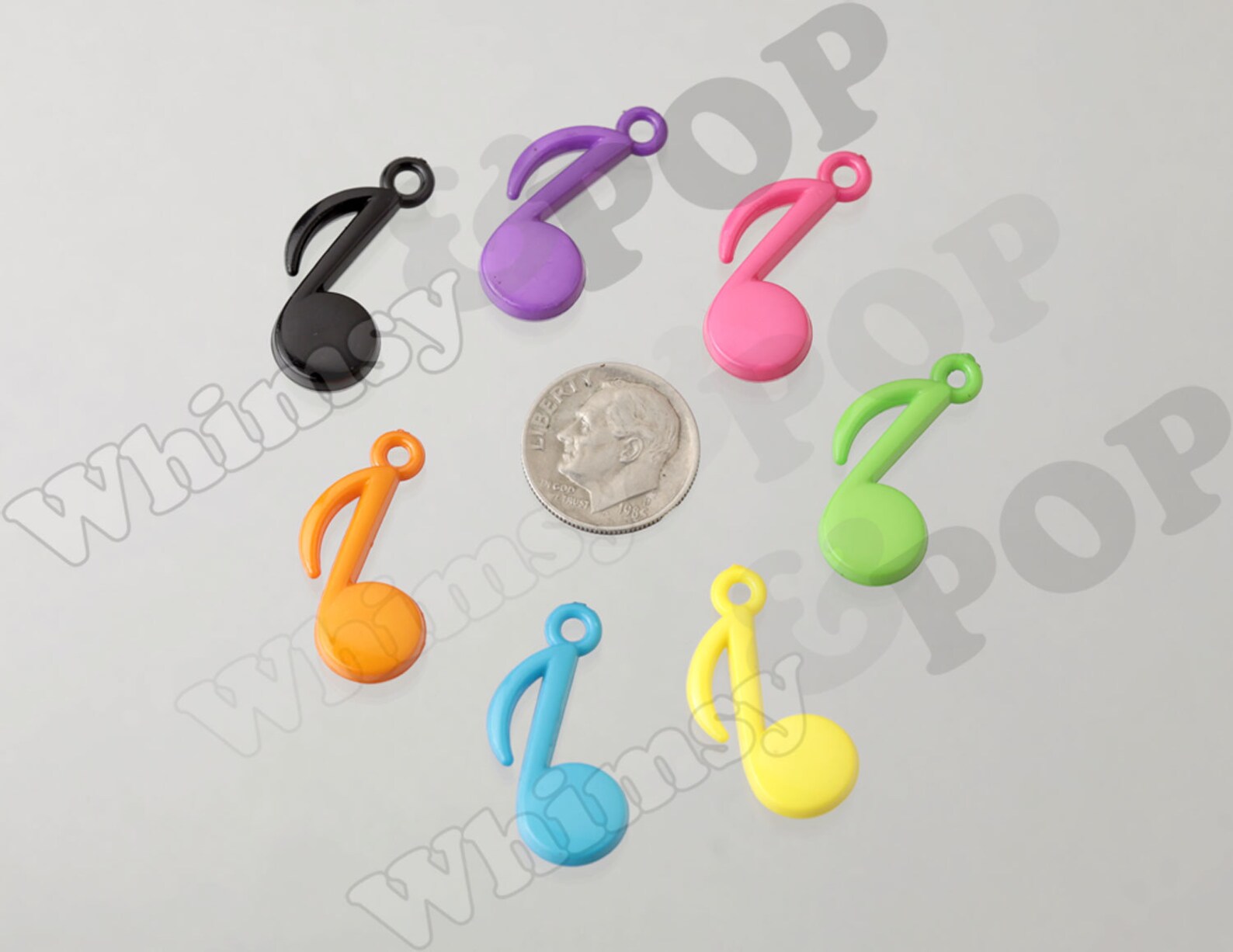 Acrylic Musical Note Charms, Music Charm Bracelet Necklace Findings ...