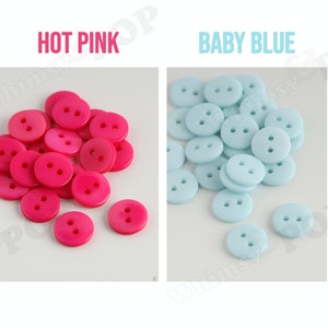 Small Colorful Resin Buttons, 10mm Sewing Buttons for Crafting, 2 Hole ...
