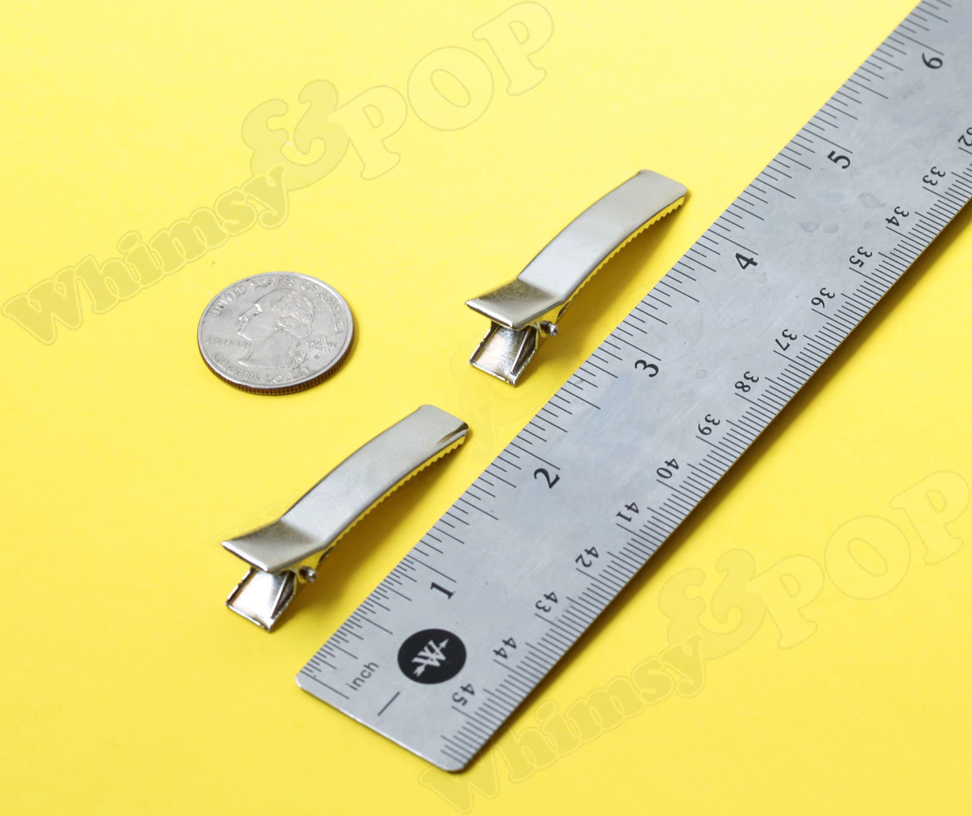 SUPER STRONG 2 Inch Silver Alligator Hair Clips 60mm Hair | Etsy