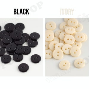 Small Colorful Resin Buttons, 10mm Sewing Buttons for Crafting, 2 Hole ...