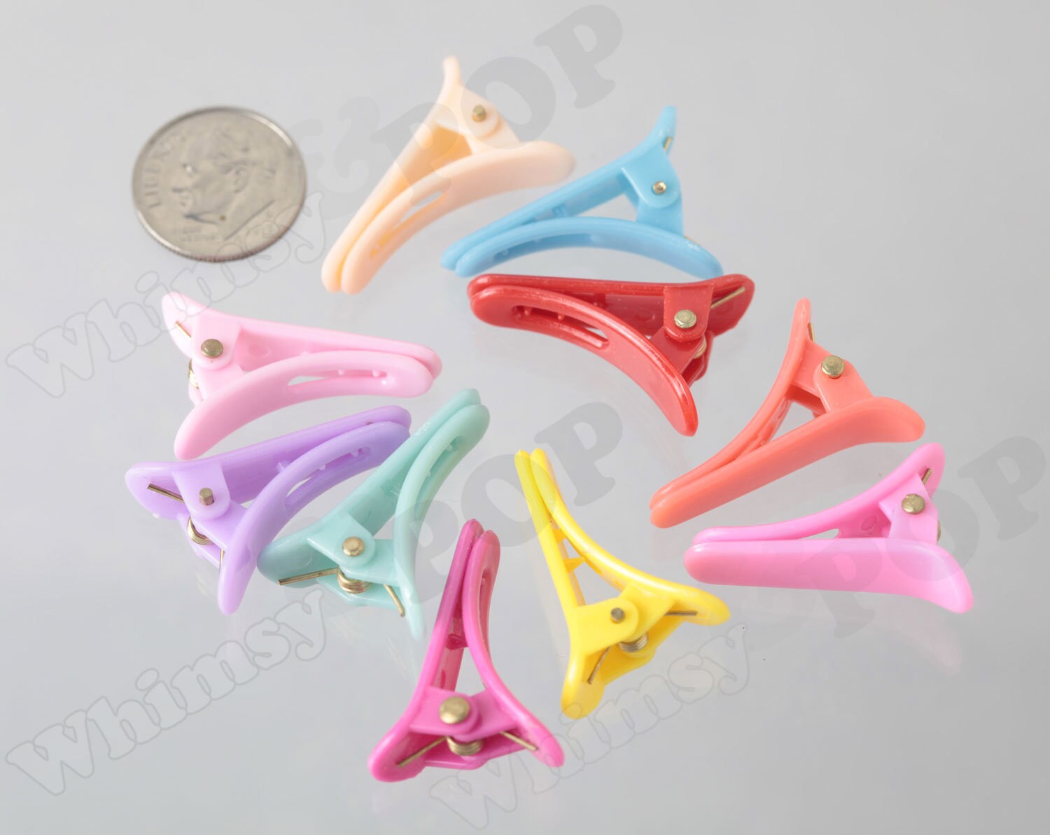 1 Inch Hair Clips 30mm Alligator Clips Opaque Colorful Hair - Etsy