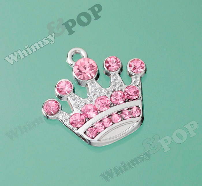 DOLLAR SALE Crown Charm Royalty Princess Crown Rhinestone - Etsy