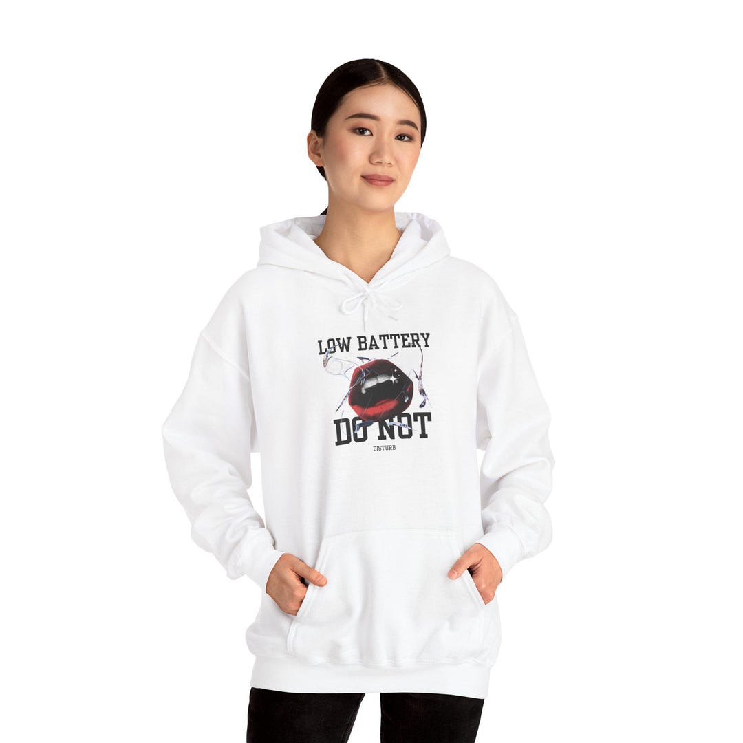 Low Battery Do Not Disturb Hoodie | Funny Relatable Hoodie | Everyday ...