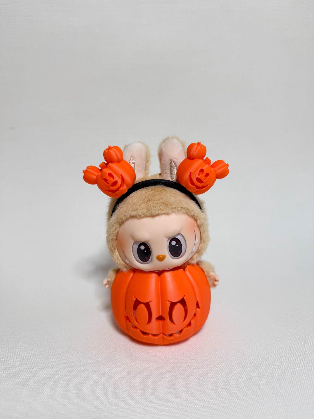 Labubu Pumpkin Costume - 3D Printed Halloween Outfit for Labubu (fits ...