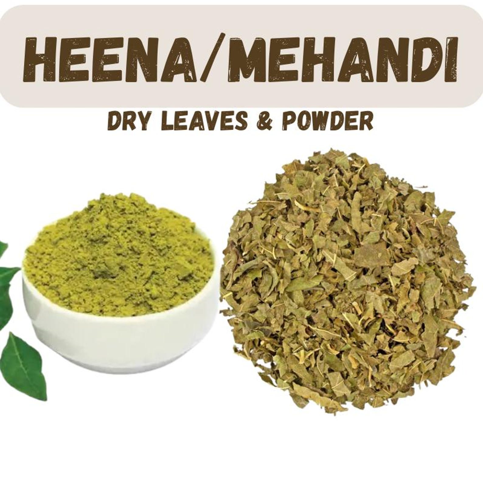 Organic Rajasthani Henna Powder & Leaves: Natural Mehendi - Etsy