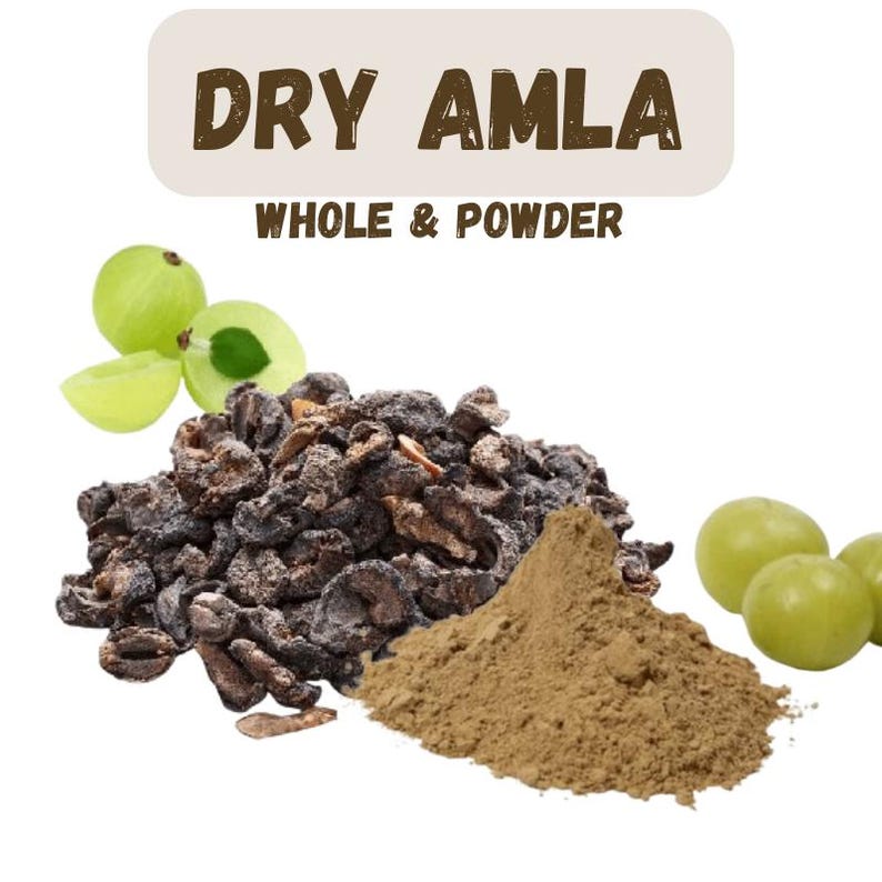 Dried Amla: Organic Gooseberry, Whole or Powder - Etsy