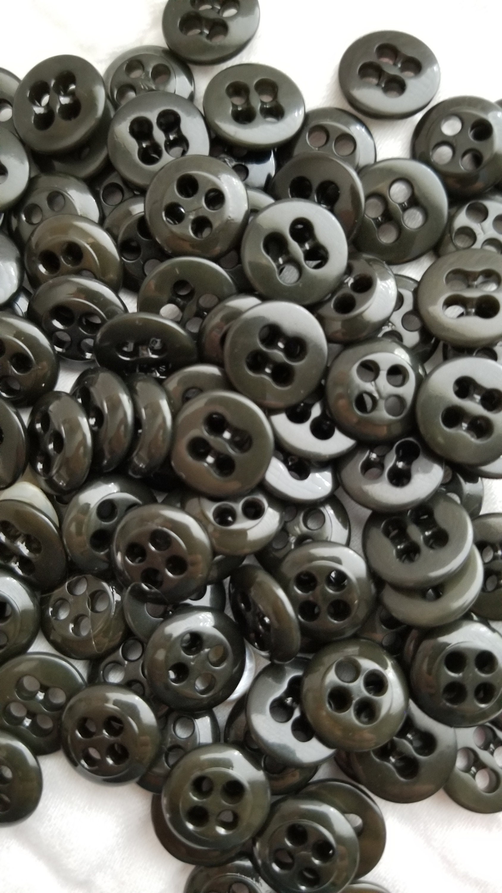 Vintage Trouser Buttons 4 Holes Black Size 24 15.24mm - Etsy 日本