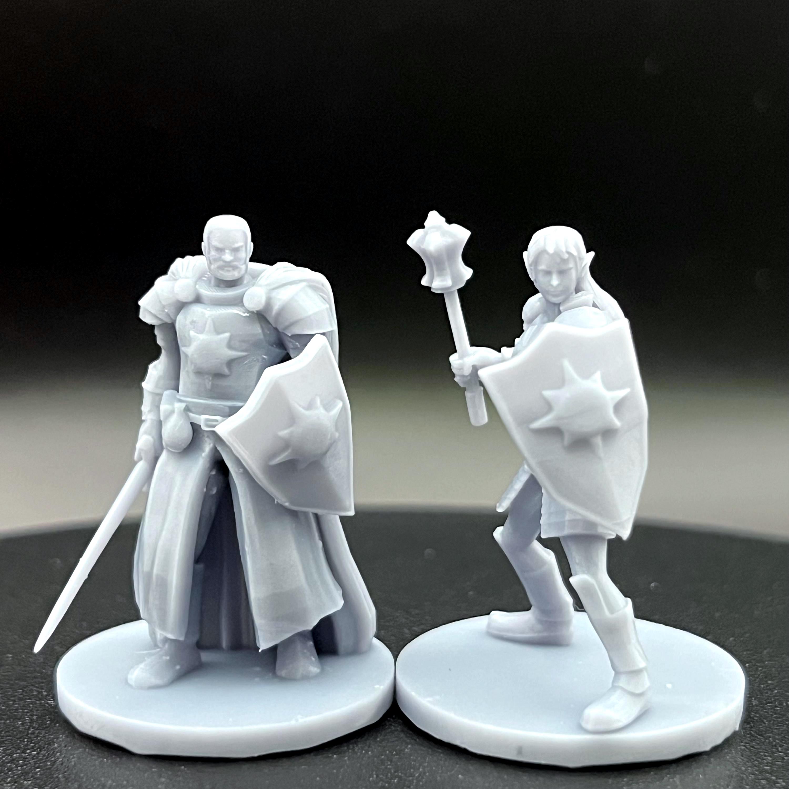 RPG Dnd Adventurers Bundle - 12 Unique Player Character Miniatures ...