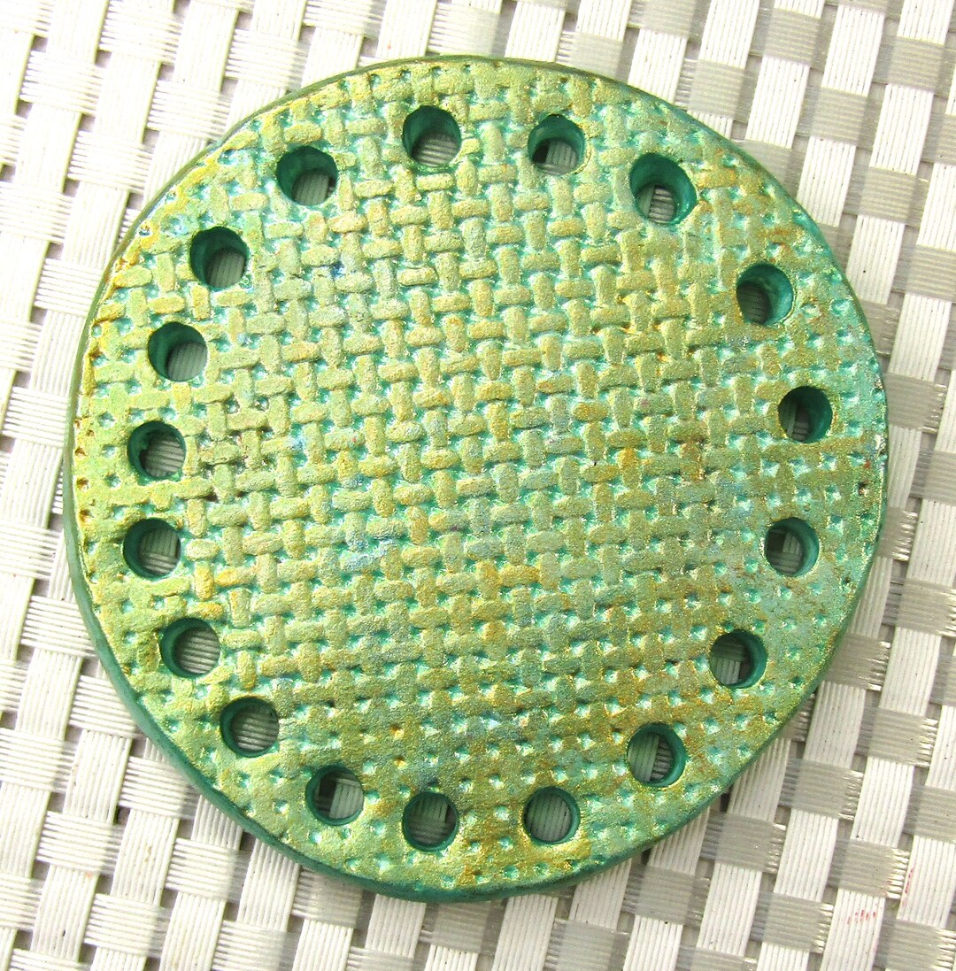 Basket Weave Texture Basket Center/hand Crafted/earthenware Clay ...